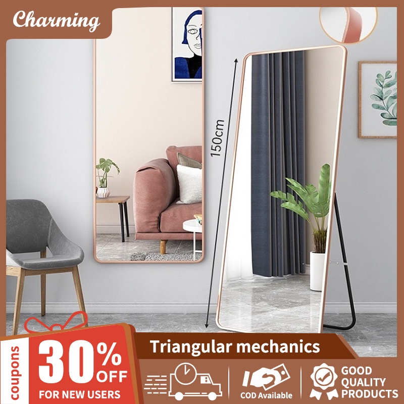 Floor Mirror Full Length Mirror with Stand European Style Mirror Long ...