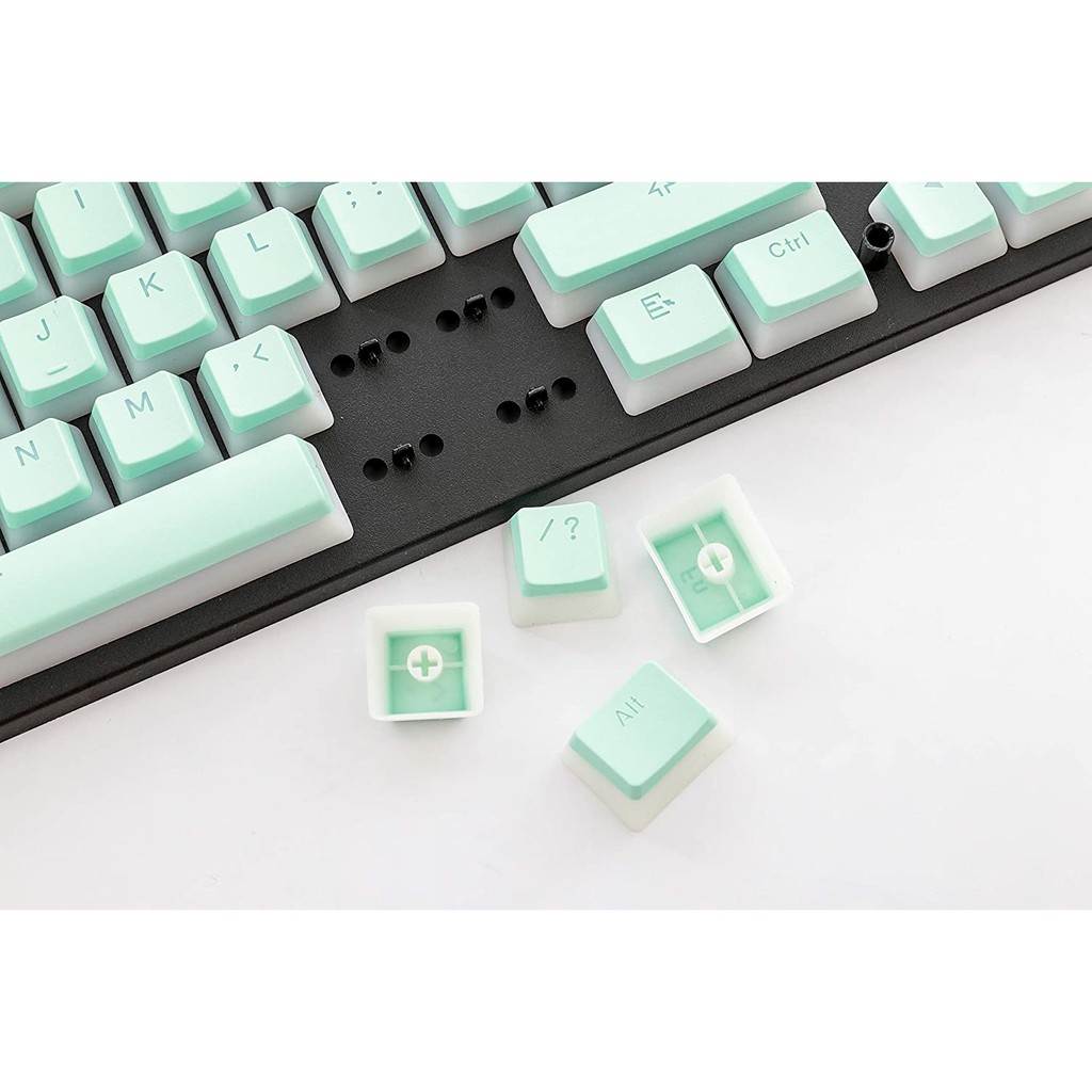 Cyan pudding keycap 108 Double Shot PBT pudding keycap Ansi/ISO-Oem ...