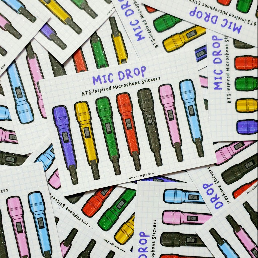 IDOL MIC COLORS INSPIRED STICKERS | Shopee Philippines