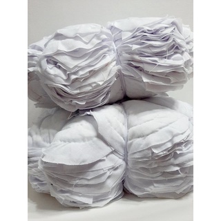 ROUND RAGS 100pcs "Basahang Bilog Plain White". MULTIPURPOSE PLAIN ...