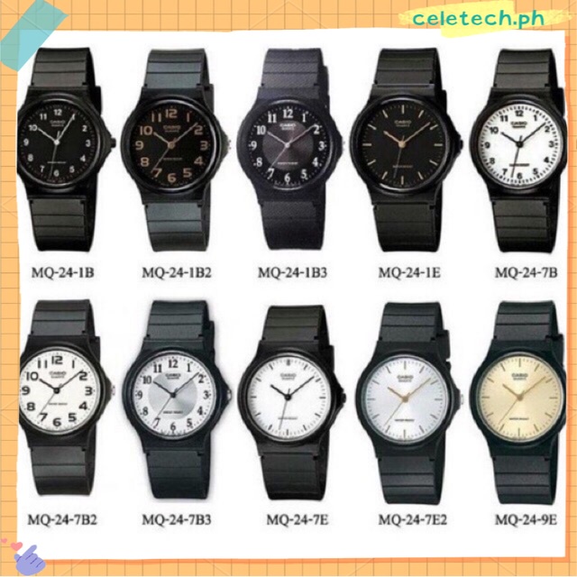 RELO Casio OEM MQ-24 Waterproof Rubber Unisex Fashion Watch For Men's ...