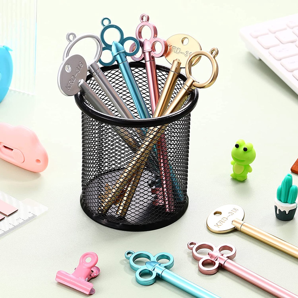 Key Shape Pen Vintage Key Gel Ink Pens Cute Novelty Pens Black Fine ...