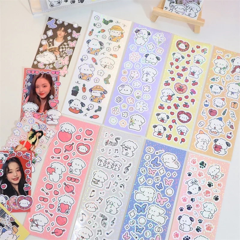 Cute Puppy Dog Cartoon Decorative Stationery Sticker | Shopee Philippines