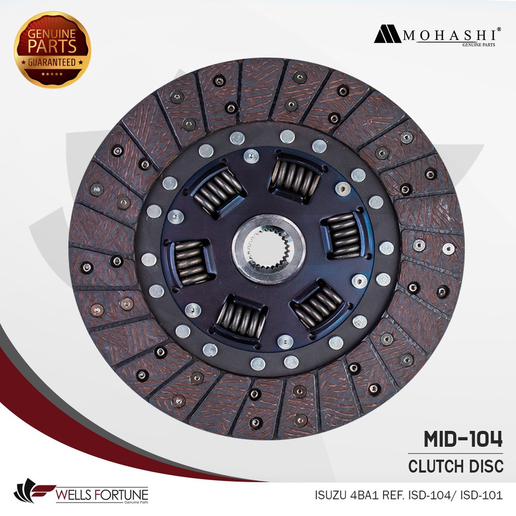 ISUZU 4BA1 9 1/2" X 24T MOHASHI CLUTCH DISC (1PC) | Shopee Philippines