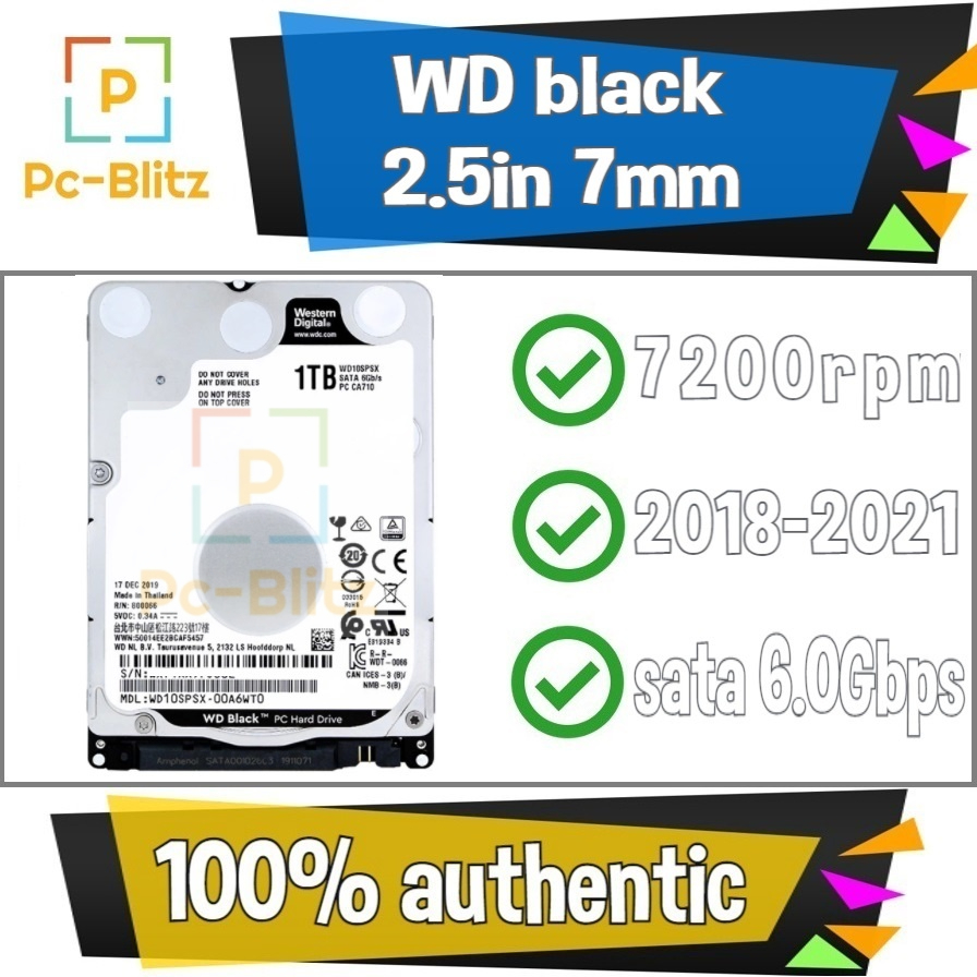 Hard Disk WD Black / Blue 2.5inch 500gb 1TB 7mm USED for Laptop ...