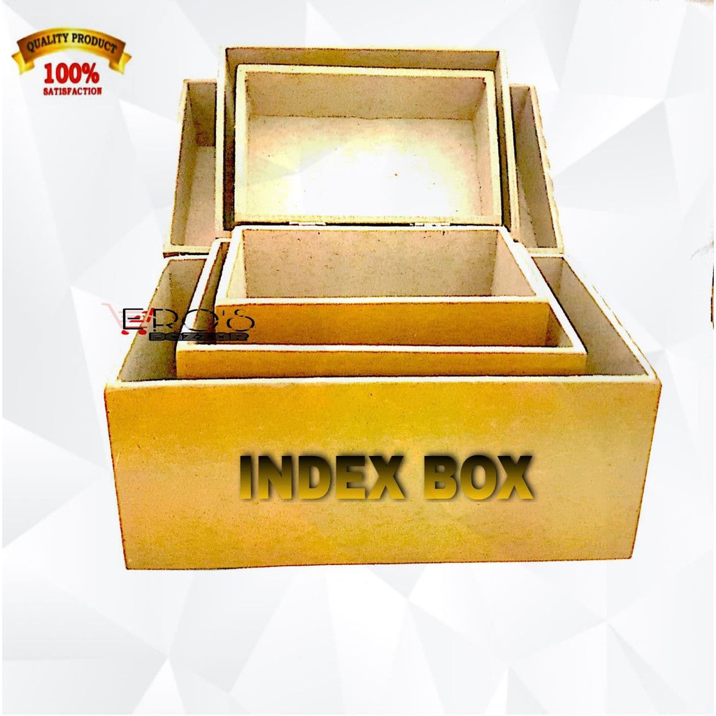 Index Box - Wooden - Small / Medium / Large Box | Shopee Philippines