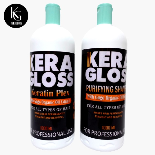 KERA GLOSS Keratin Plex Plus Purifying Shampoo With Gugo Organic Oil ...