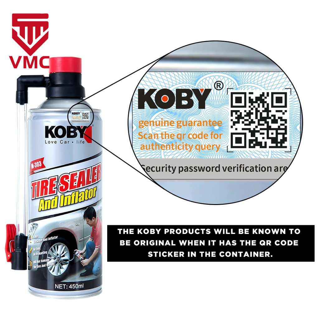 VMC Motorcycle Parts Motors Car Koby Tyre Tire Sealer And Inflator ...