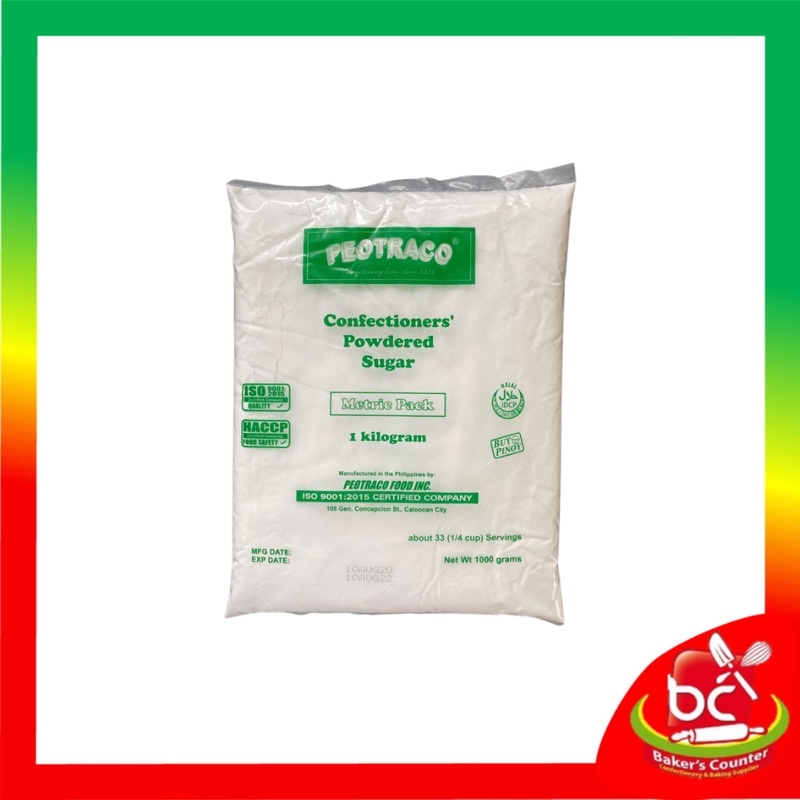 PEOTRACO CONFECTIONERS SUGAR 1kg | Shopee Philippines