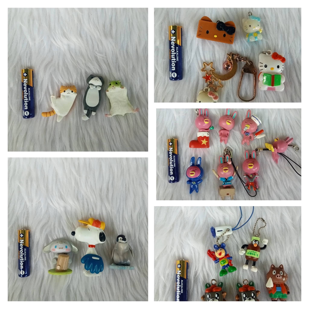 Assorted Japan Anik Anik Keychains ( Hello Kitty, Dogs and Rabbits ...