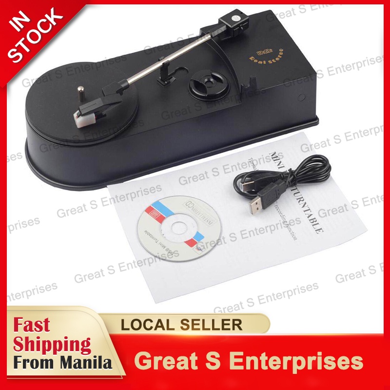GSE Hot Sale Mini Retro USB Turntable Record Player with Speaker Vinyl ...