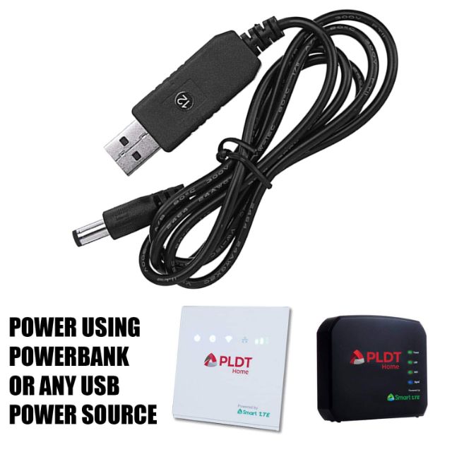 USB power adaptor (Powerbank to Wifi Power adaptor) for PLDT home ...