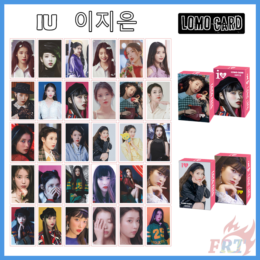 IU Lomo Cards 30Pcs/set KPOP IU Lee Ji Eun Photo Cards Album Poster HD ...