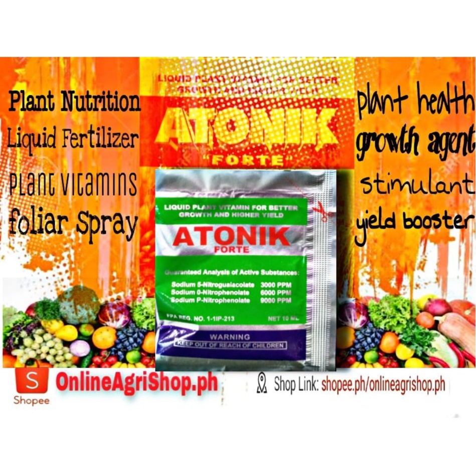ATONIK FORTE / LIQUID FERTILIZER / PLANT STIMULANT / FOLIAR SPRAY (10ML ...