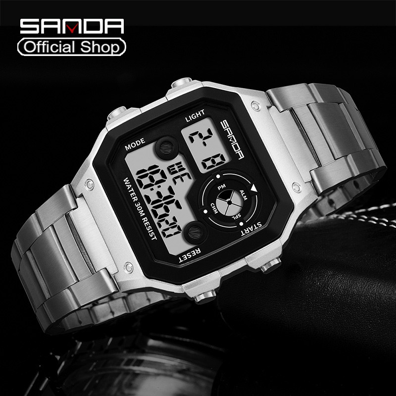 SANDA Men's Sports Luxury LED Watch | Shopee Philippines
