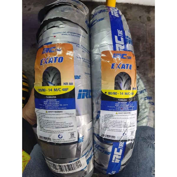 Irc exato size 14 80/80 100/80 free 2pito 2sealant | Shopee Philippines