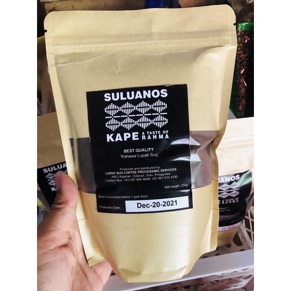 ORIGINAL Suluanos Kahawa Lupah Sug Brewed Coffee (250g) | Shopee ...