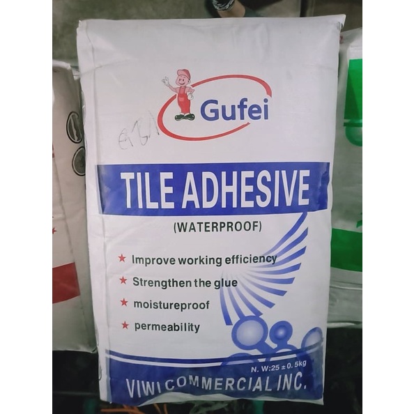 Tile adhesive waterproof powder 20kilos! | Shopee Philippines