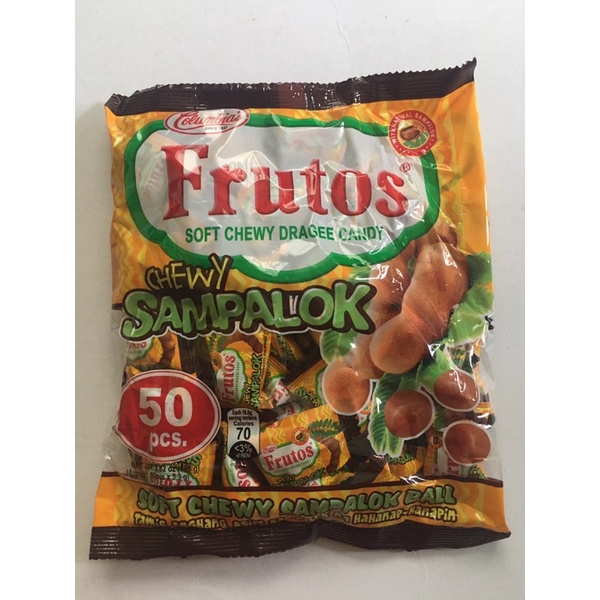 Frutos soft chewy dragee candy Sampalok 1packx50pcs | Shopee Philippines