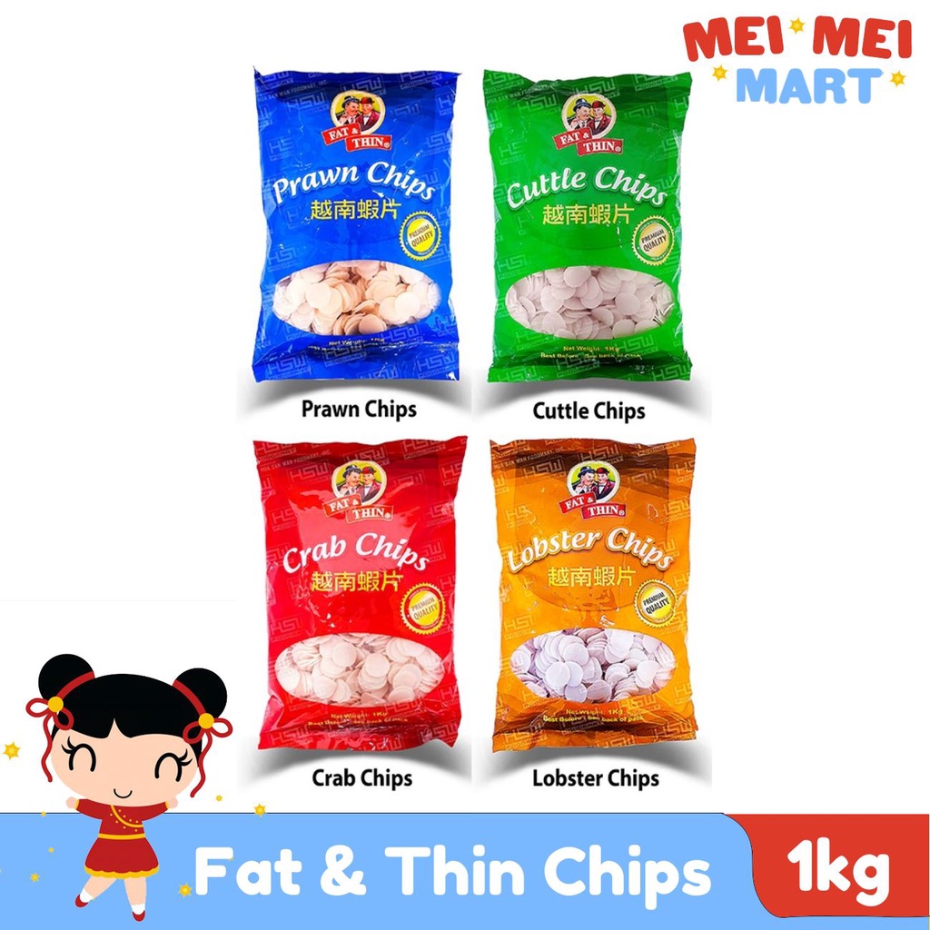 Fat and Thin Chips Crab Chips Cuttlefish Chips Lobster Chips Prawn ...