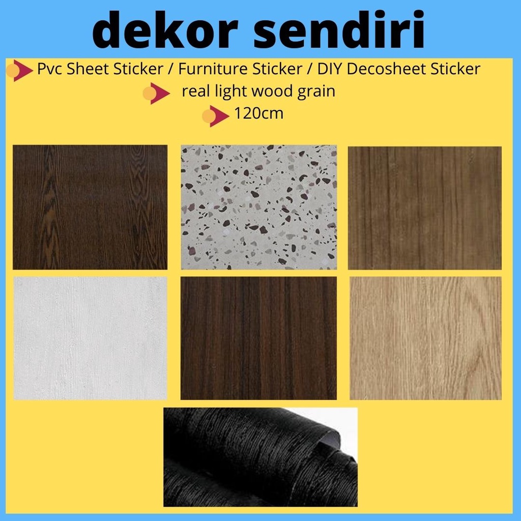 Pvc Sheet Sticker / Furniture Sticker / DIY decosheet Sticker | Shopee ...