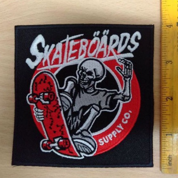 Skateboards Embroidered logo patch | Shopee Philippines