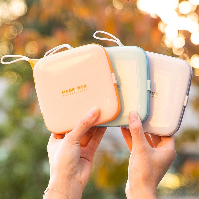Mask Storage Box Mask Packaging Box Dustproof Portable Mask Case Face ...