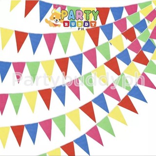 10 Flags 3meters LONG Fiesta Colorful Assorted Waterproof Plastic ...