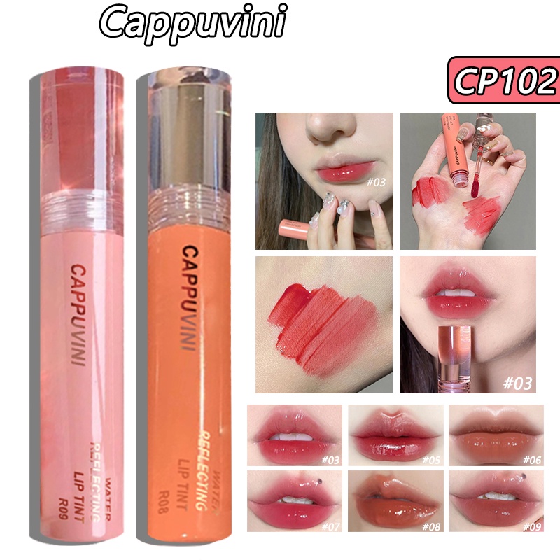 Cappuvini Water Refraction Mirror Lip Glaze Lasting Moisturizing Lipstick 3G | Shopee Philippines