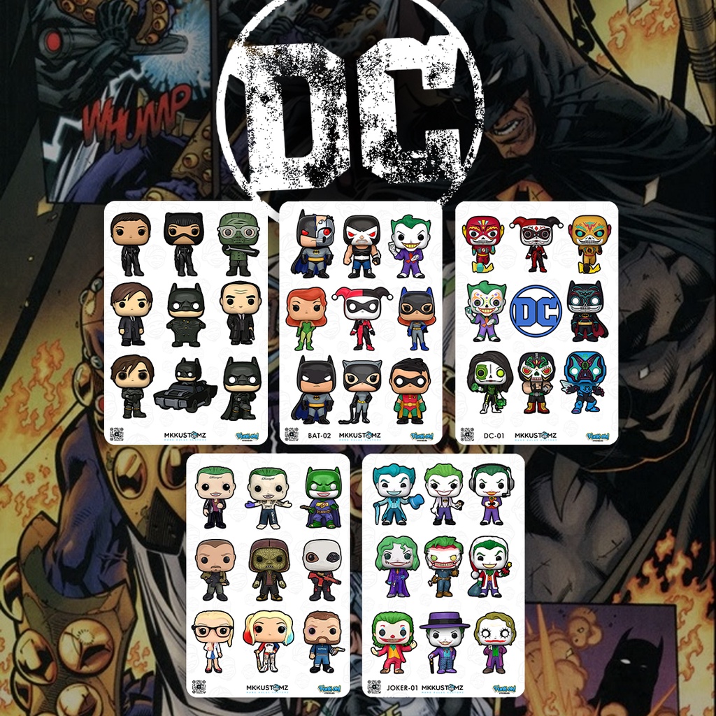 DC Superheroes Funko Pop Waterproof Stickers MKKUSTOMZ | Shopee Philippines