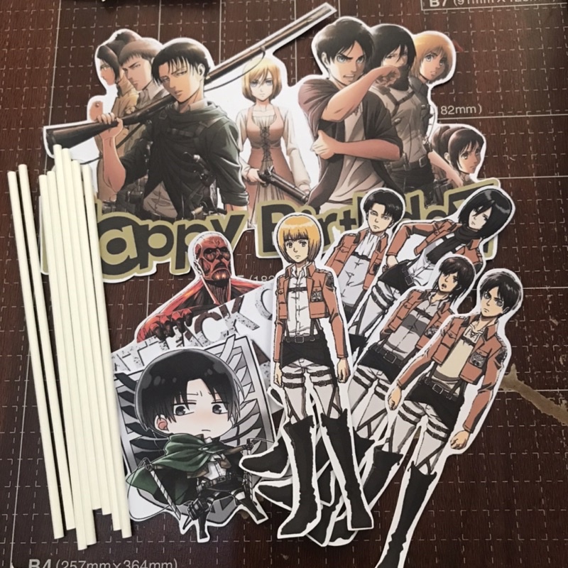 Attack on Titan Customize Anime Cake Cupcake Topper | Shopee Philippines