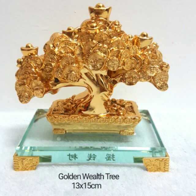 Feng shui Blessed Golden wealth tree | Shopee Philippines