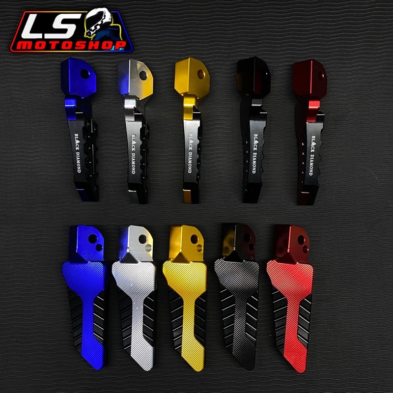 LS BLACK DIAMOND PREMIUM FOOT REST/ FOOT STEP FOR NMAX OLD/ 2020 V2 ...