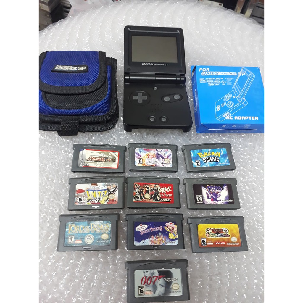 Nintendo Game Boy Advance SP AGS-001 with Free 10 Game cartridges ...