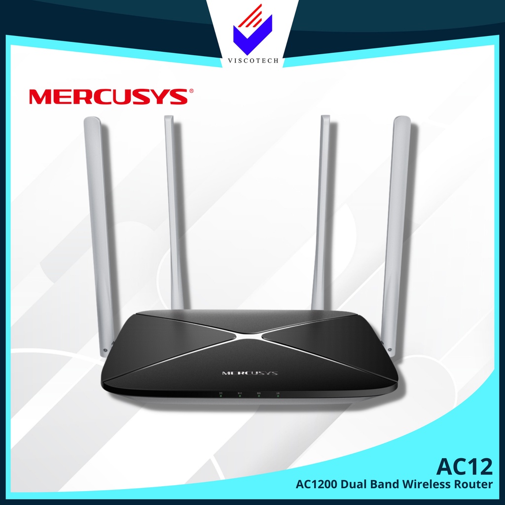Mercusys Ac12 Ac1200 Dual Band Wireless Router | Shopee Philippines