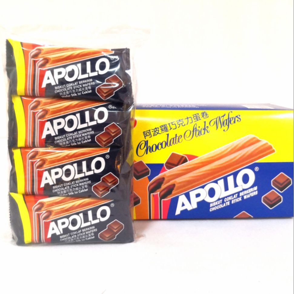 Apollo Chocolate Stick Wafers | Shopee Philippines