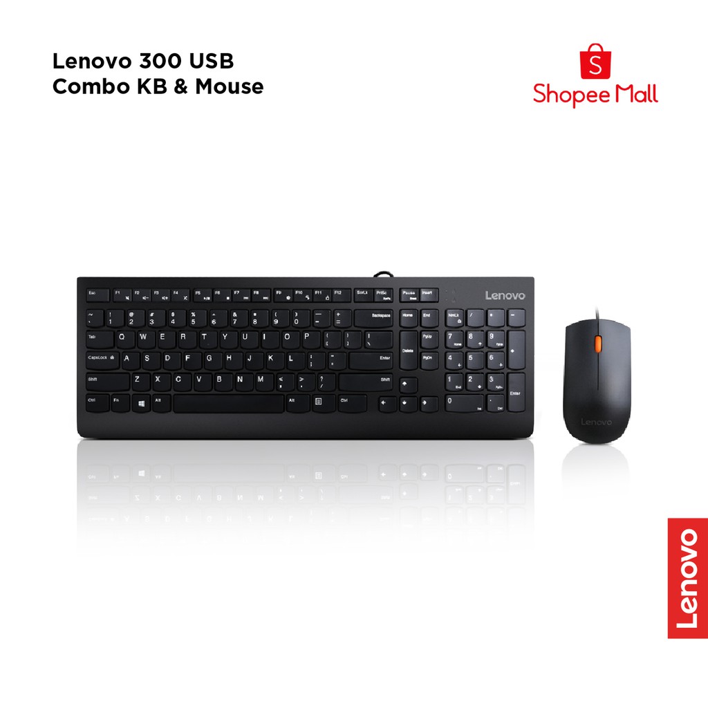 Lenovo 300 USB Combo Keyboard & Mouse GX30M39606 | Shopee Philippines