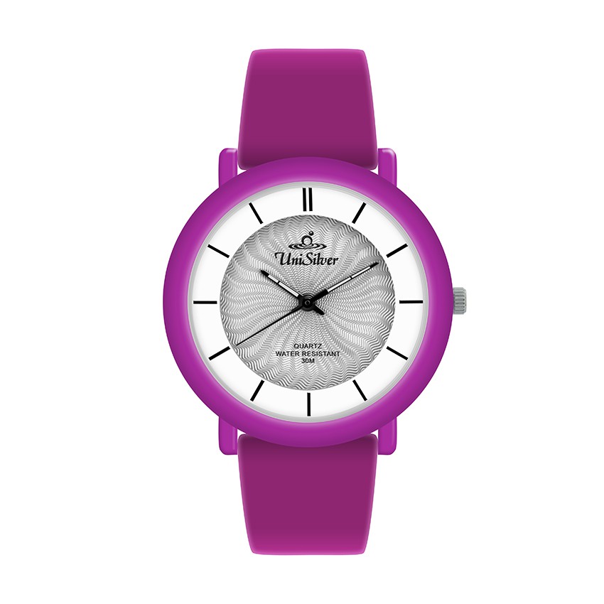UniSilver TIME Mesmerize Women'sRubber Watch KW1096-2019 | Shopee ...
