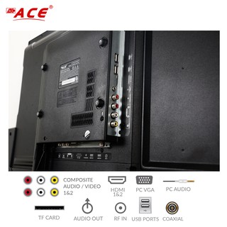 ACE 32" Slim LED TV Black LED-808 DN4 | Shopee Philippines