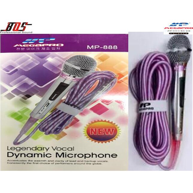 MEGAPRO MP-888 Wired Legendary Vocal Dynamic Microphone | Shopee Philippines