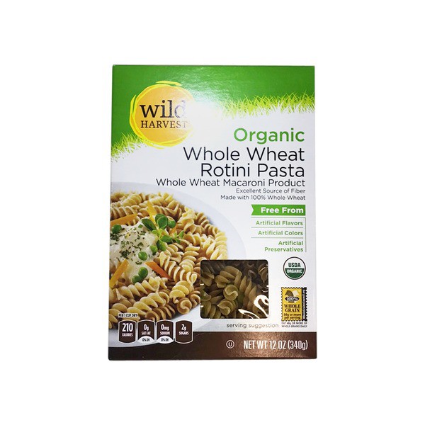 Wild Harvest Organic Whole Wheat or Regular Rotini Pasta 12 oz | Shopee ...