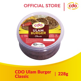 CDO Ulam Burger Classic Regular 228g | Shopee Philippines