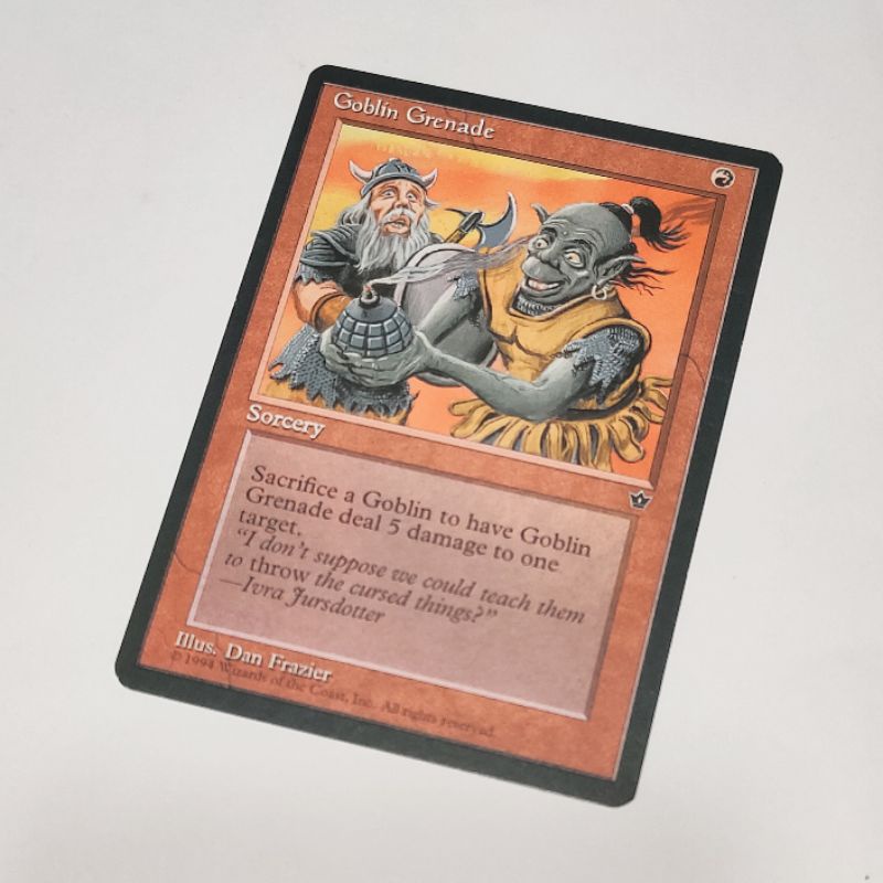 MTG Card GOBLIN GRENADE Magic the Gathering Trading Card Game Red ...