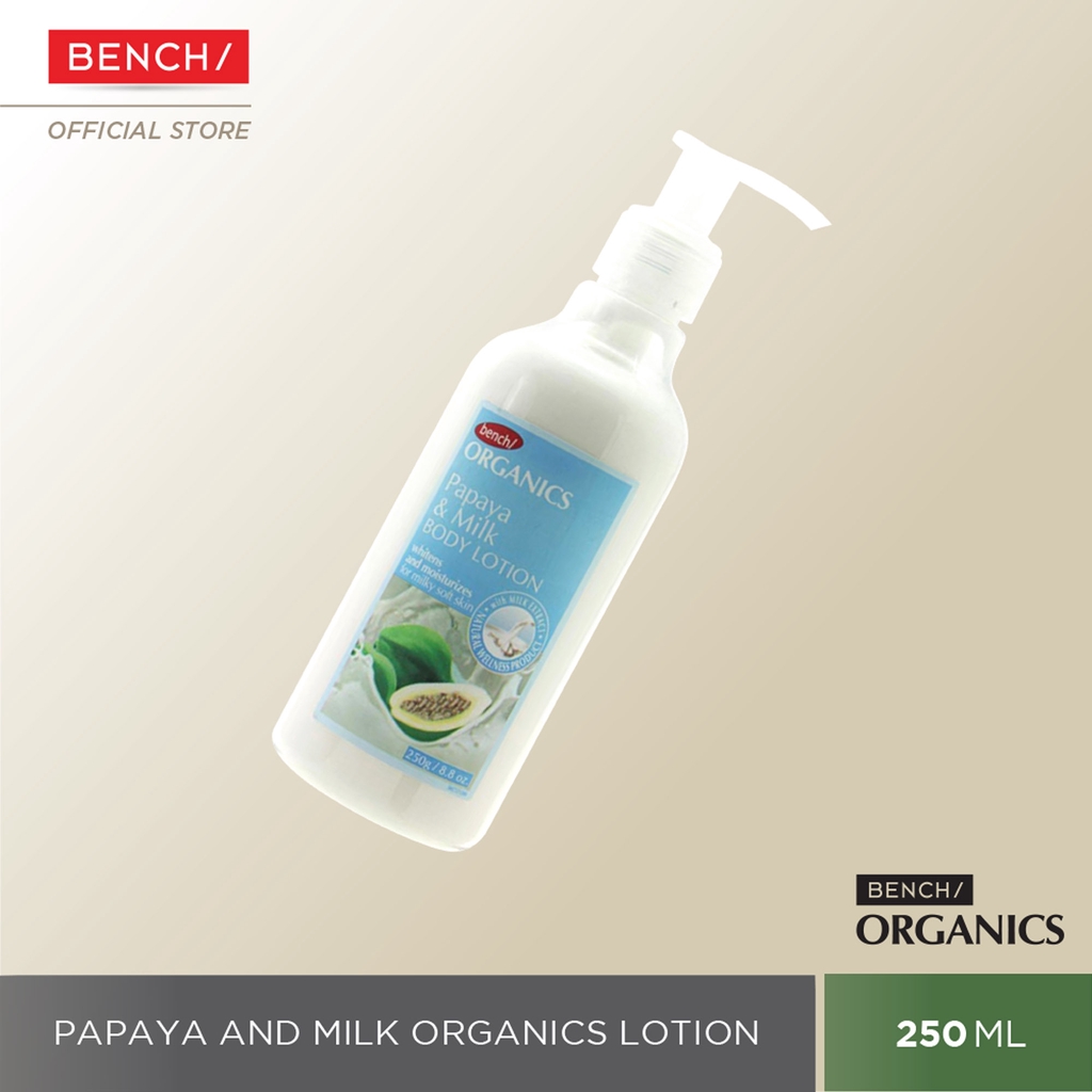 CPQ6250B - BENCH/ Organics Papaya and Milk Body Lotion 250ml | Shopee ...