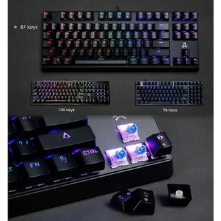 RAKK Tandus 87 Keys Multi-Color Mechanical Gaming Keyboard | Shopee ...