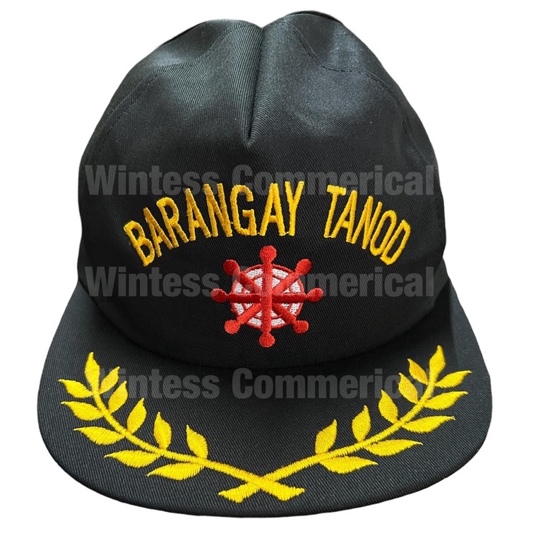 Barangay Tanod Cotton Hat Caps with Laurel All Embroidery Design ...