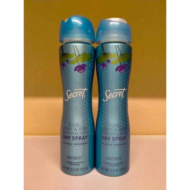 Secret Dry Spray Antiperspirant and Deodorant, 3.8oz (107g) | Shopee ...