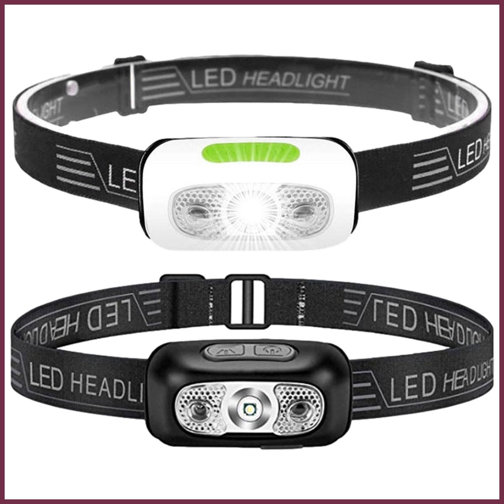 Induction Headlamp Headlamp With Sensor Mode Adjustable Headband Light ...