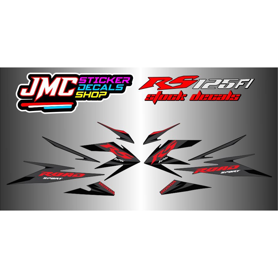 RS 125 Fi stock decals printed laminated quality sticker | Shopee ...