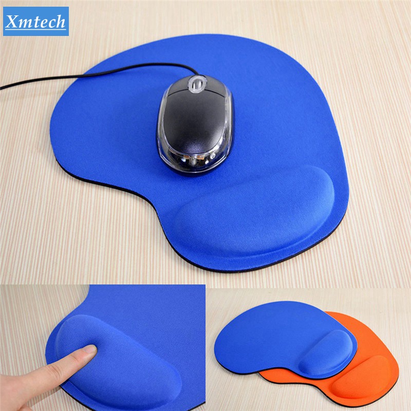 【XMT】Office Home Plain Mouse Pad with Wrist Rest Support Fabric+EVA for ...